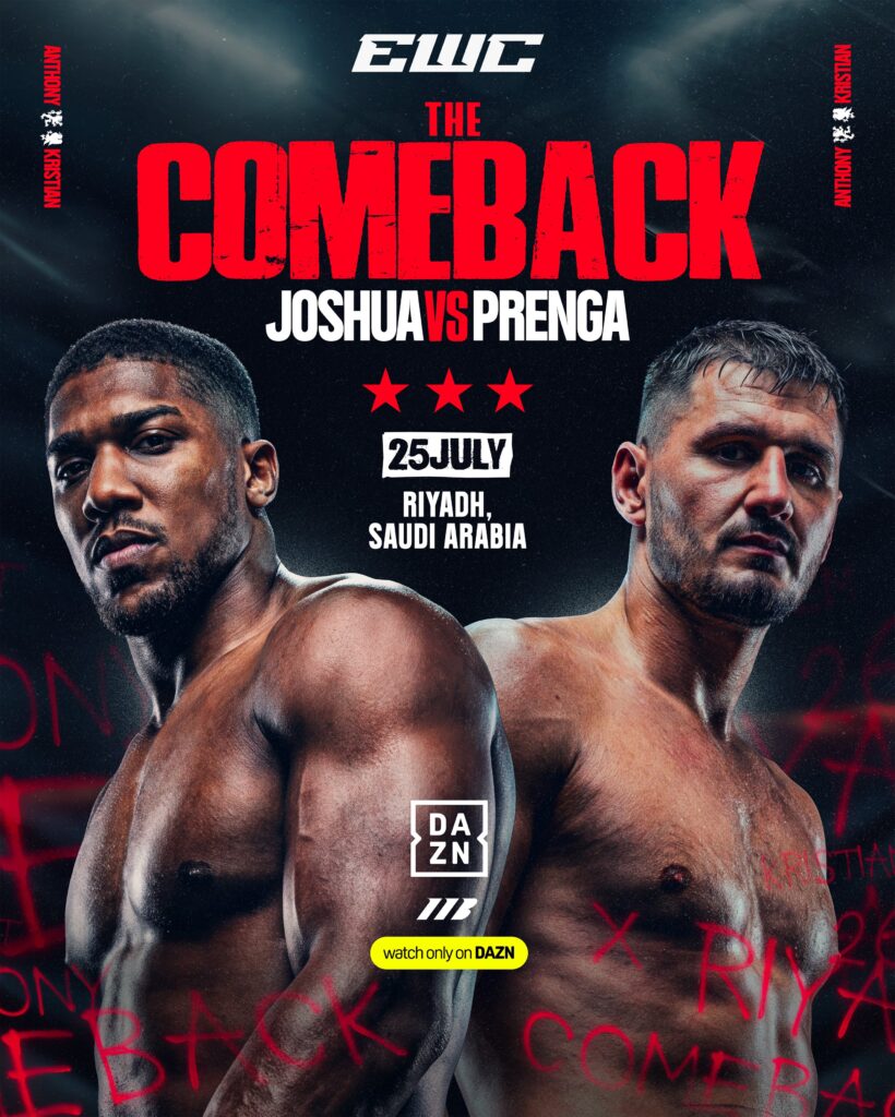 Anthony Joshua vs Kristian Prenga Set for July 25 in Riyadh | Boxing Wire